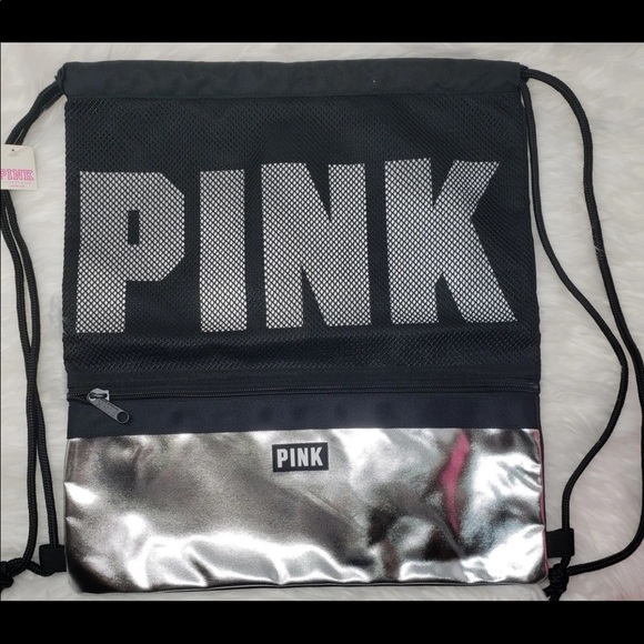 PINK Victoria's Secret | Bags | New Victoria Secret Pink Drawstring ...